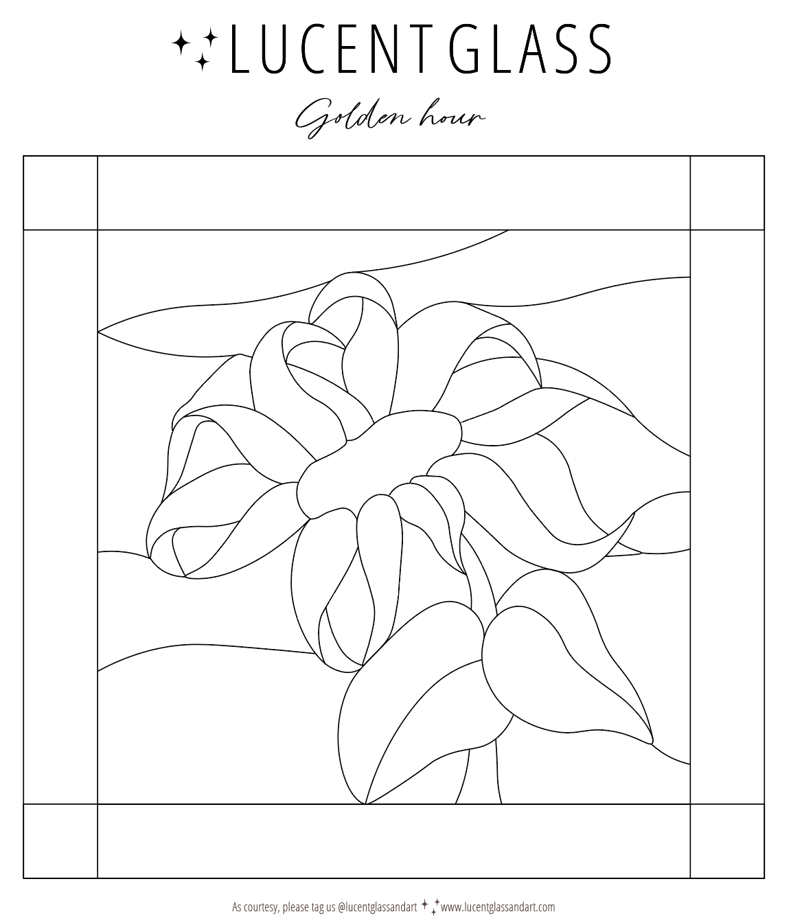 Sunflower Stained Glass Pattern Stained Glass Sunflower Painting By